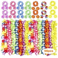 Two-Tone Lush 48" Hawaiian Leis (12-Pack) (Flower) - Walmart.com