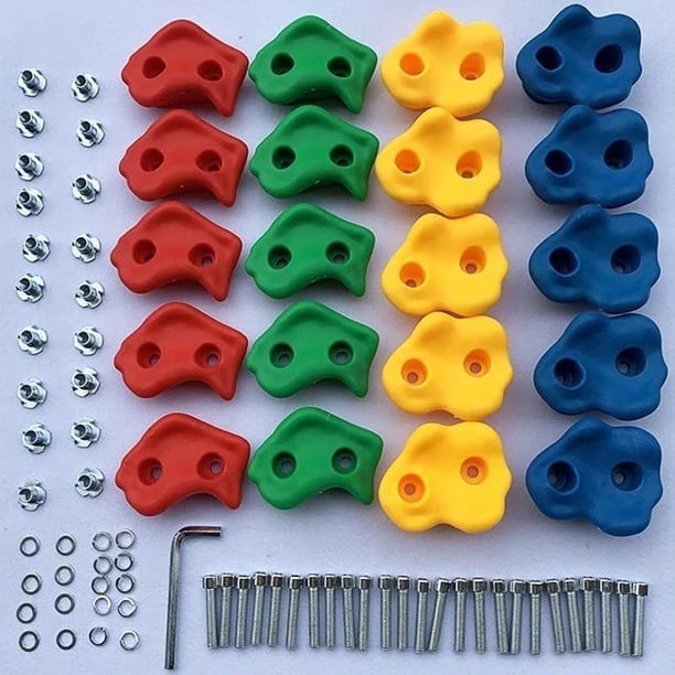 Rock Toys For Children Wall Stones Hand Feet Holds Grip Kits Kids ...