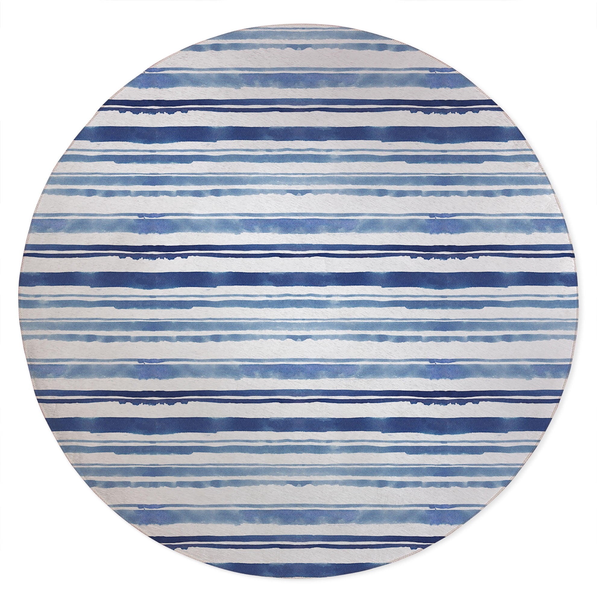 Watercolor Stripe Blue Indoor Floor Mat by Kavka Designs - Walmart.com