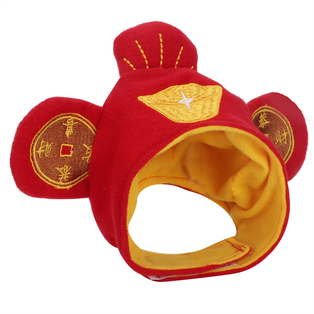 Sonew Cute Pet Cat Headwear Cap Chinese Copper Cash Pattern Decoration ...