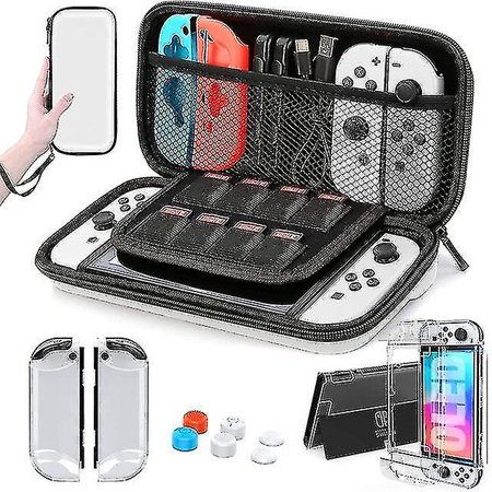 Nintendo Switch Oled Model Carrying Case 9 In 1 Accessories Kit ...