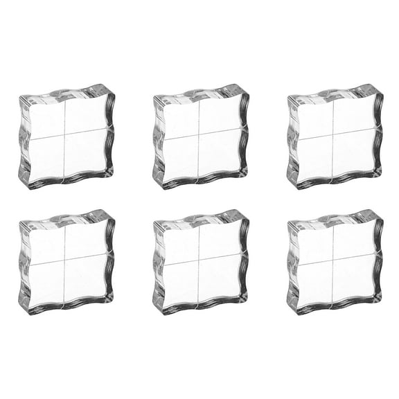 Uxcell Acrylic Stamp Blocks, 2 Pack Clear Stamping Block Mounting ...