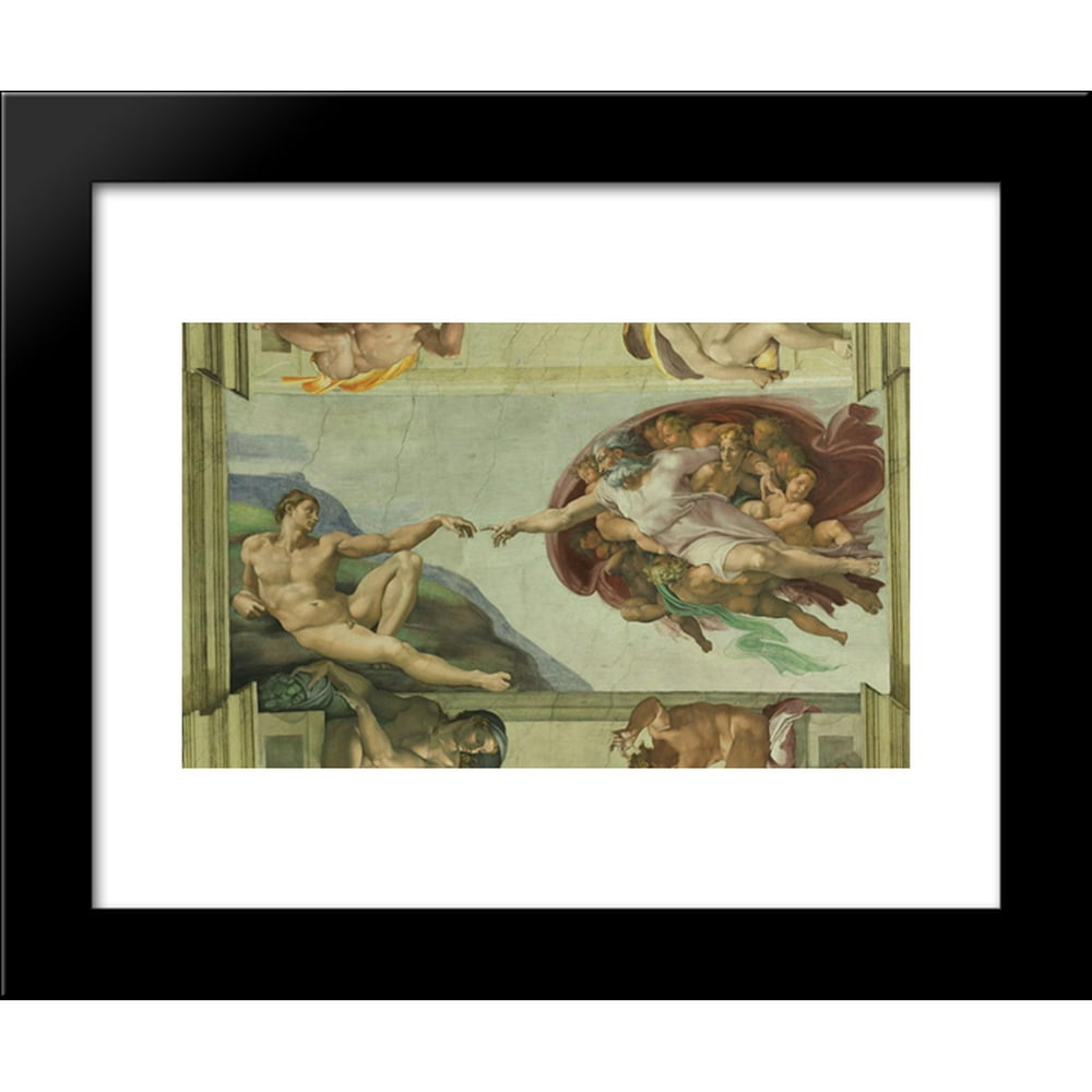 Sistine Chapel Ceiling: Creation of Adam 20x24 Framed Art Print by ...