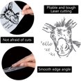 PET Plastic Drawing Painting Stencils Templates Square Creamy White ...
