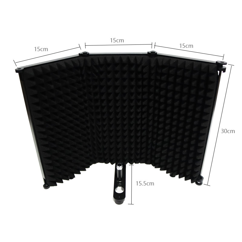 TECHTONGDA Microphone Isolation Shield Acoustic Isolation Chamber with ...