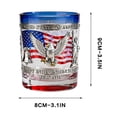 1776 Independence Day Whiskey Glasses with Flag Print, 10oz Patriotic ...