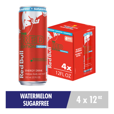 Red Bull Spring Edition, Grapefruit & Blossom Sugar Free, 12 FL oz (4 ...