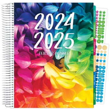 Blue Sky Teacher Academic Year Weekly/Monthly Lesson Planner 11 x 8.5 ...