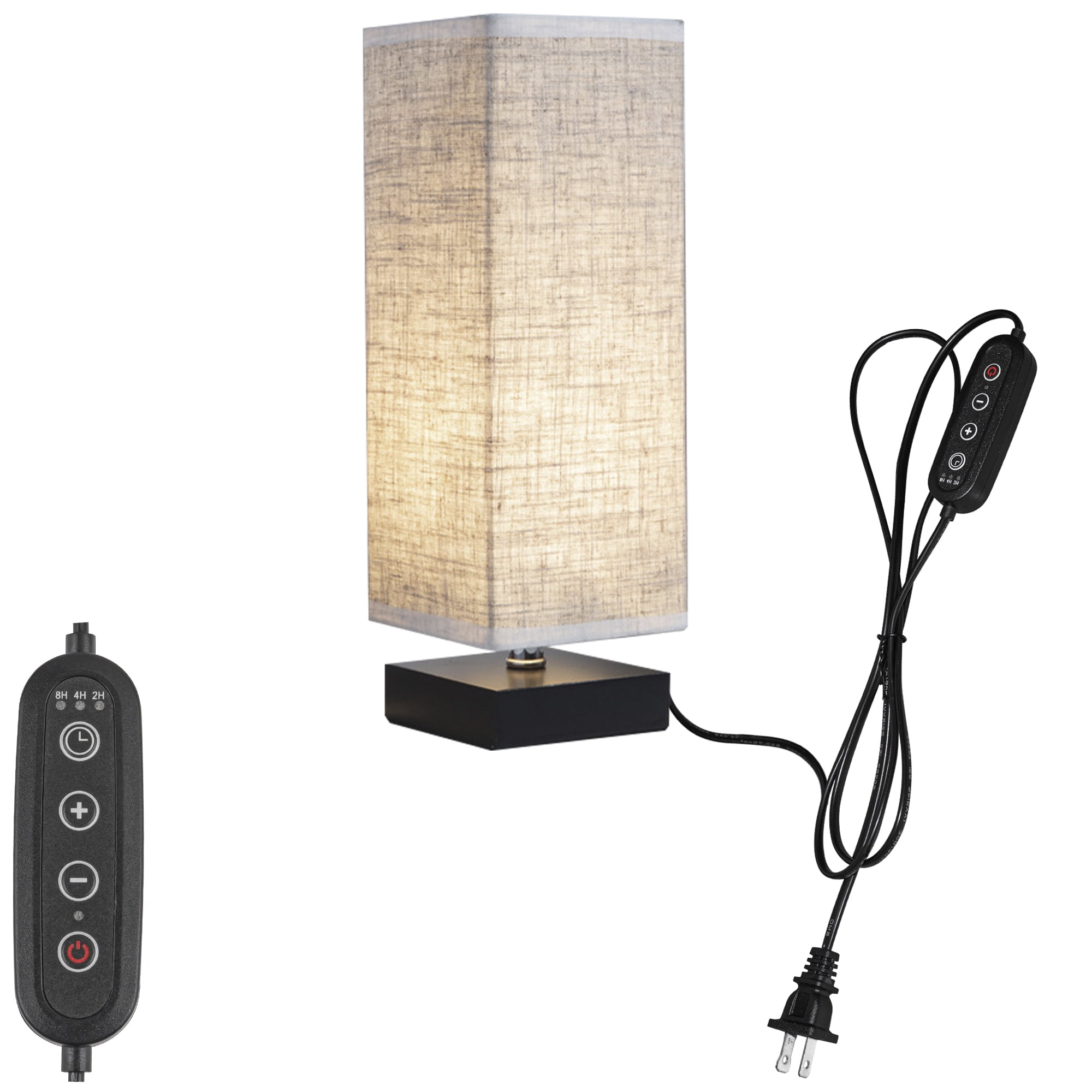 Kiven Modern Plug in Table Lamp, Dimmable Desk Lamp with Fapic ...