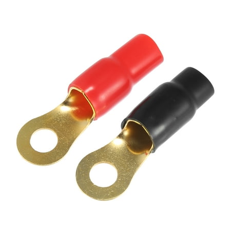 1 Pair Car 0GA 0 Gauge Ring Terminal Adapter Round Crimp Terminal ...