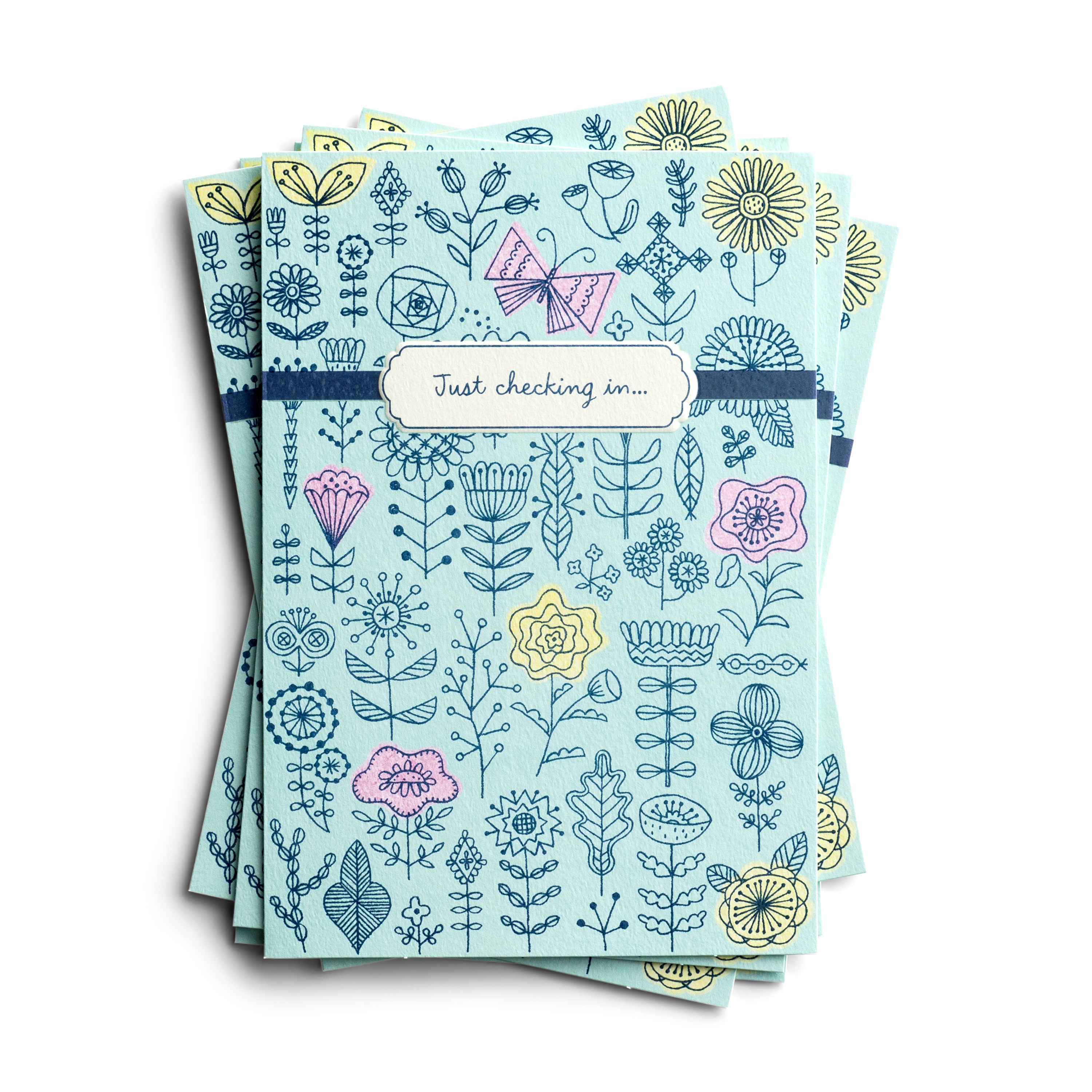 DaySpring, Get Well, Just Checking In, 6 Premium Cards - Walmart.com