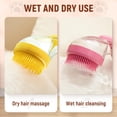 2025 New Pet Bath Brush, 2 in 1 Grooming Massage Scrubber with Shampoo ...