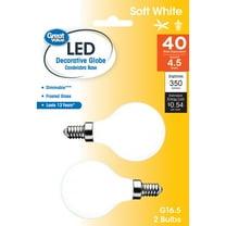 GE LED Light Bulbs, 40 Watts, Soft White, G25 Globe Bulbs, 13yr, 3pk - Walmart.com