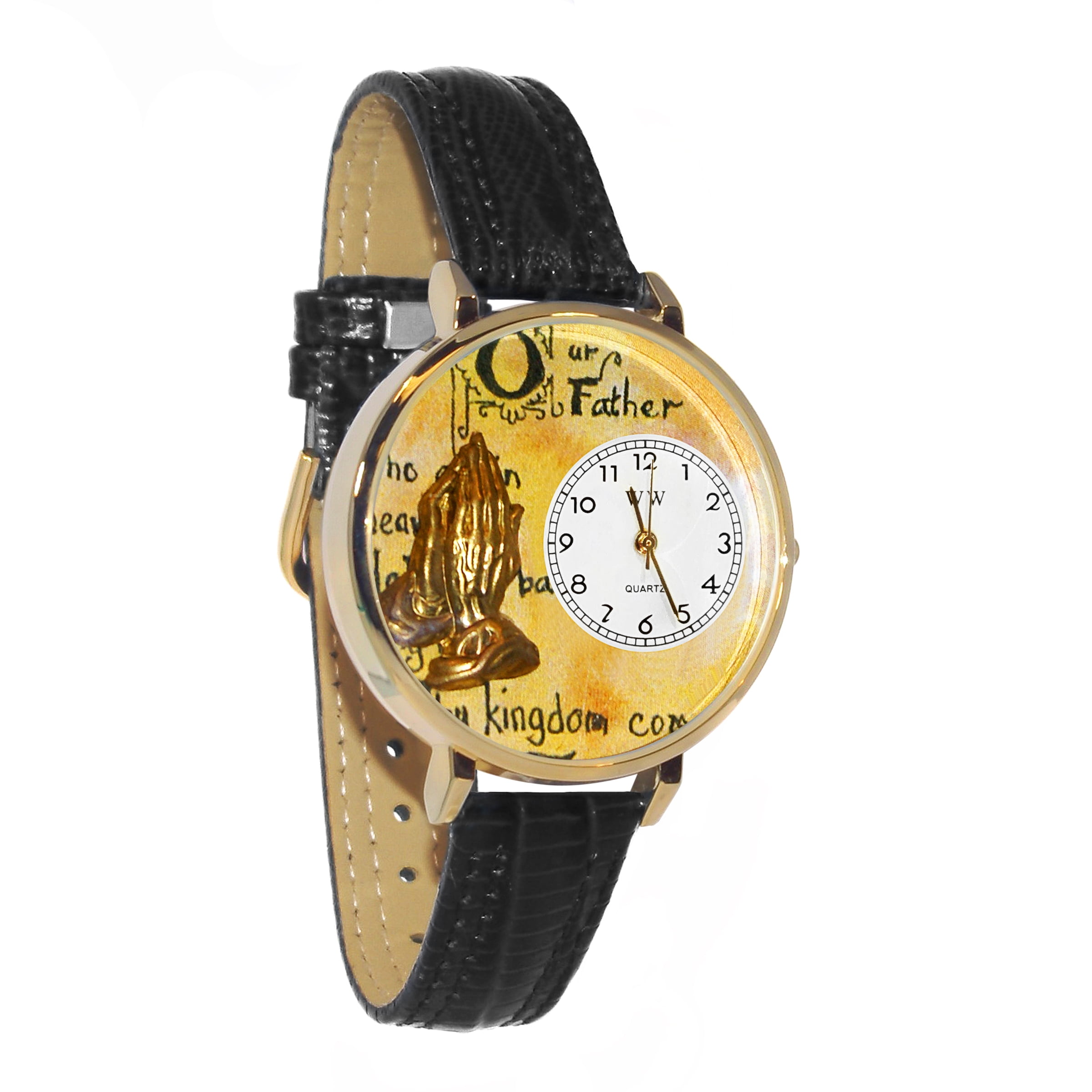 Lord's Prayer Watch in Gold (Large) - Walmart.com