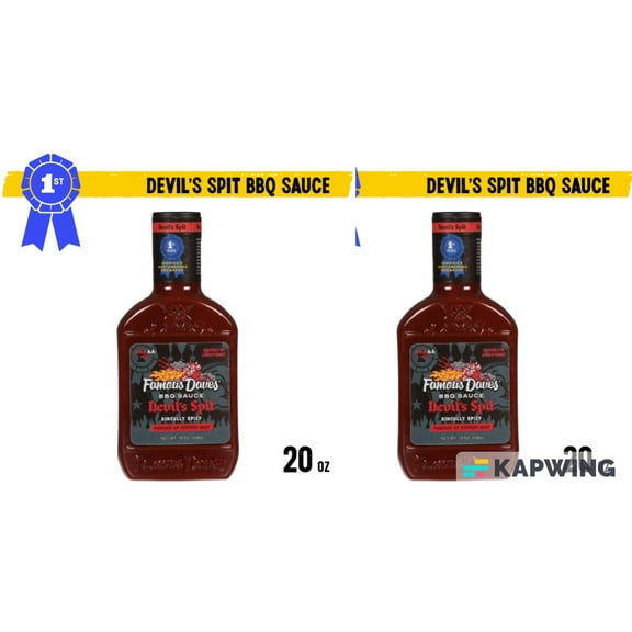 Famous Dave's BBQ Variety Pack, Devil's Spit, Sweet & Zesty, Rich ...
