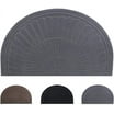 "Durable Half Round Rubber Doormat, Indoor/Outdoor, Non Slip, 18"" x 30 ...