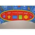 KC Cubs ABC Alphabet Numbers Shapes Rug - Educational Oval Carpet ...