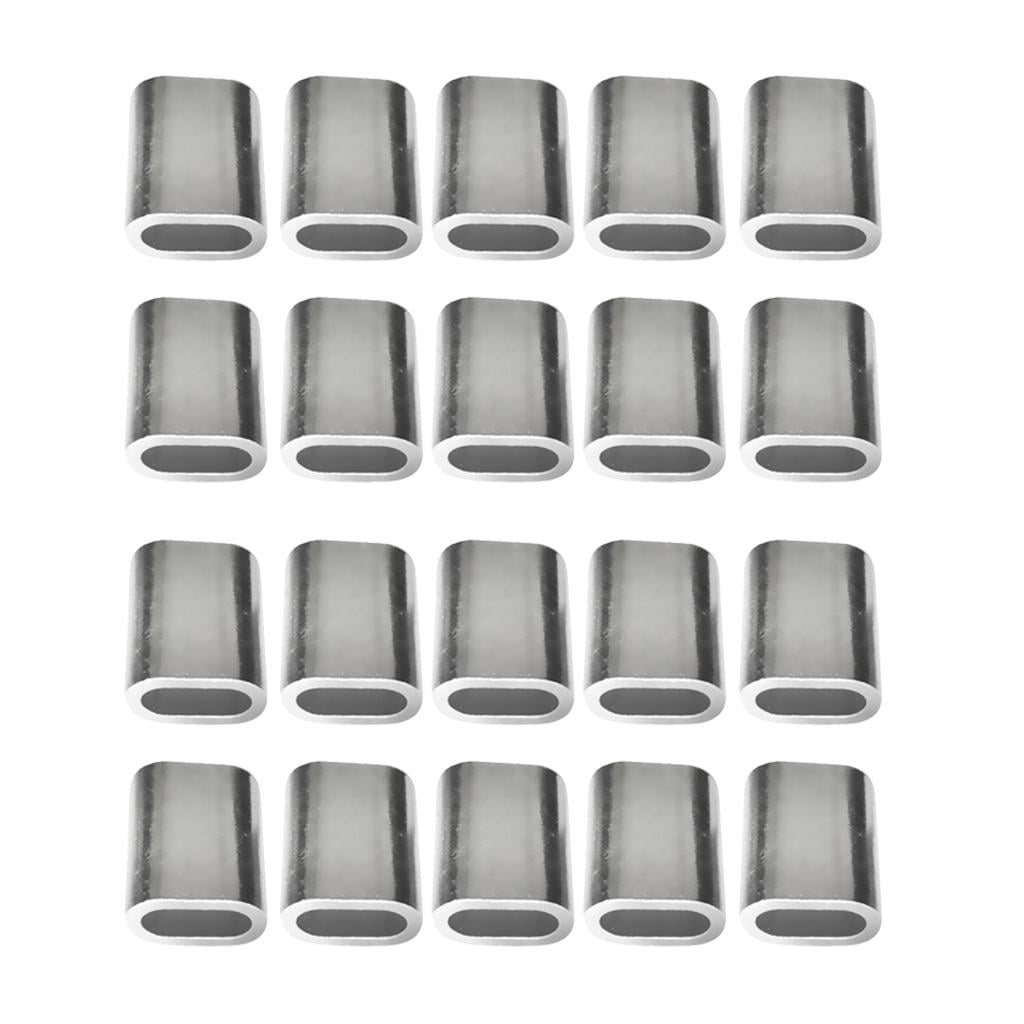 20 Piezas Férulas de Aluminio Resistencia Yotijar Férulas de cable de ...