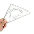 Unique Bargains Office Plastic Drawing Tool Right Angle Triangle Ruler ...