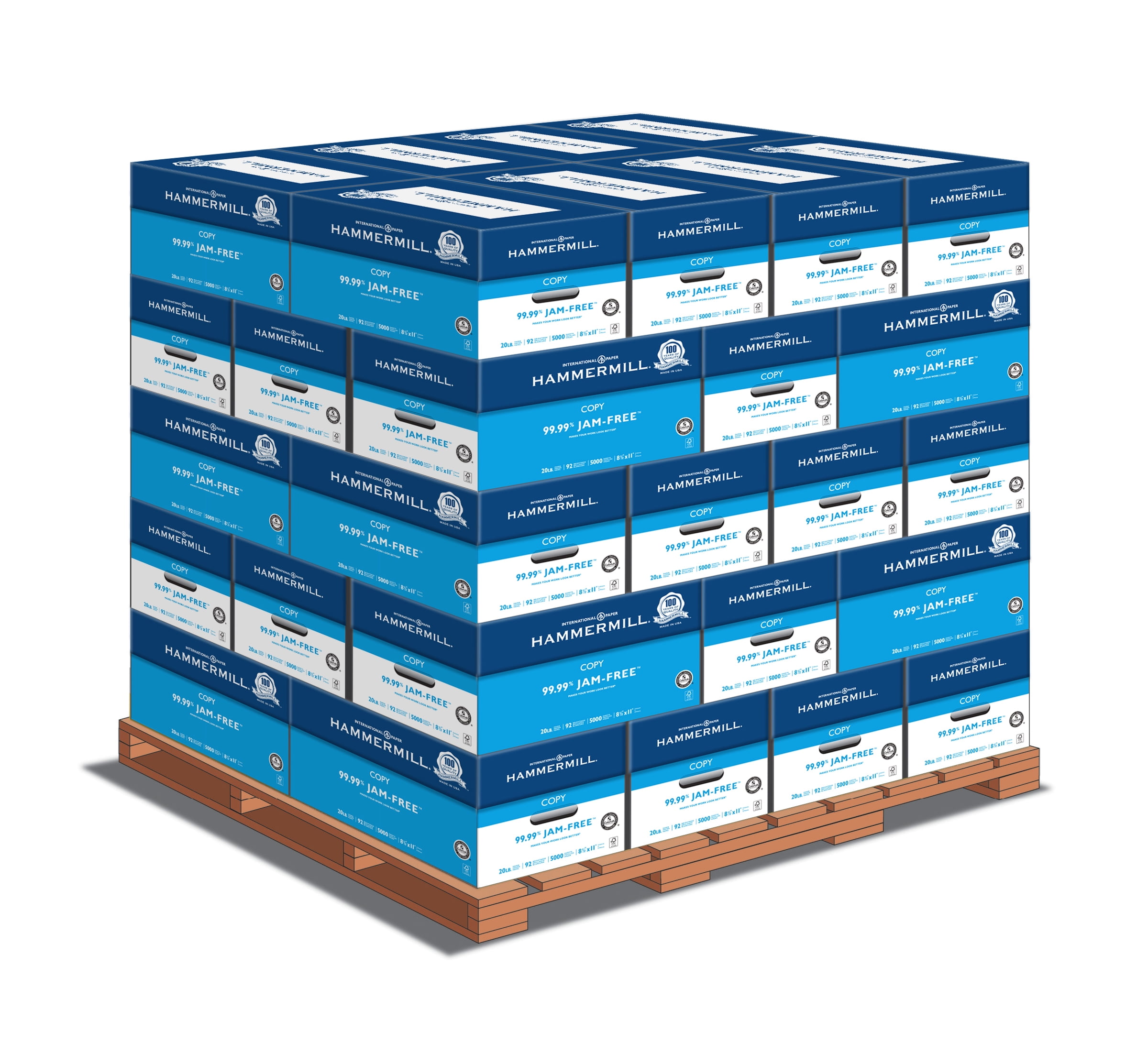 Hammermill Copy Paper 20lb 8 5x11 Letter 92 Bright 150010PLT Pallet hammermill-copy-paper-20lb-8-5x11-letter-92-bright-150010plt-pallet