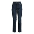Time and Tru Women’s Mid Rise Straight Leg Jeans, 30" and 28" Inseams ...