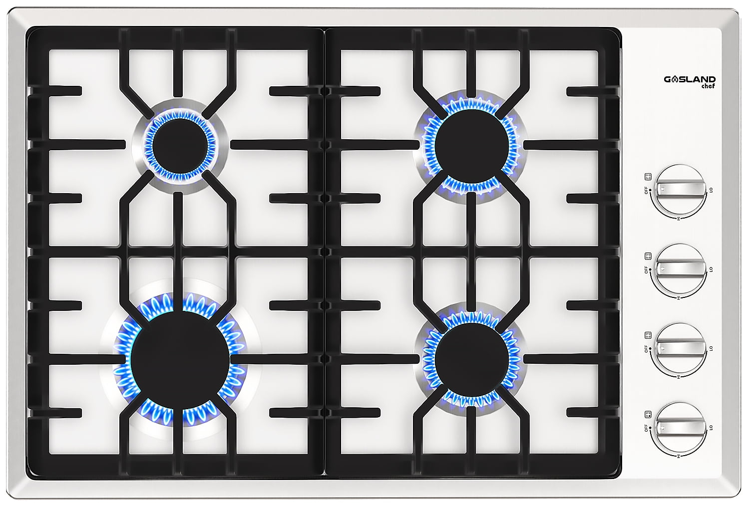 Gasland Chef GH1304SS 4 Burners Gas Cooktop, 30 inch Drop in Gas Stove ...