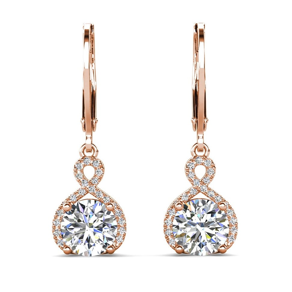 Click here for Cate & Chloe Alessandra 18k Rose Gold Plated Dangl... prices