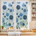Abstract Geometric Gradient Blue Window Privacy Film, Rainbow Film ...