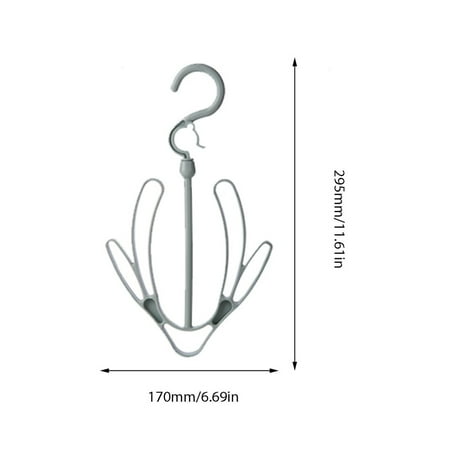 Balcony Hanger Hanging Shoe Rack Double Hook Outdoor Storage Hanging ...