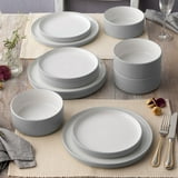 Noritake ColorTex Stone Grey 12-Piece Dinnerware Set, Service for 4 ...