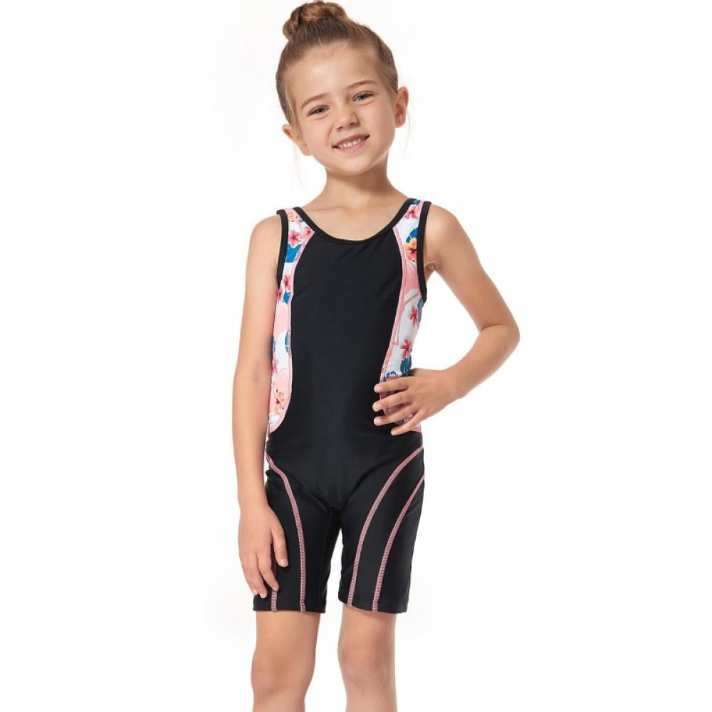 BULLPIANO Kids One Piece Bathing Suit Tie Dye Swimsuit Scoop Neck ...