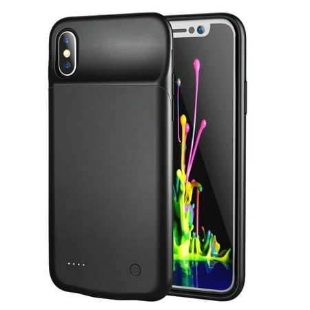Indigi® iPhone X Red PowerCase - 3200mAh - Raised Edges & Back ...
