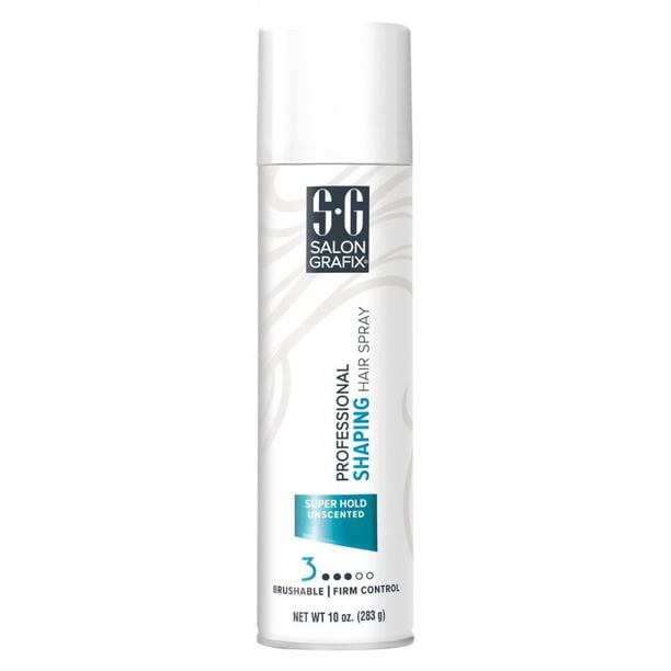 Salon Grafix Professional Super Hold Unscented Shaping Hair Spray, 9 oz ...