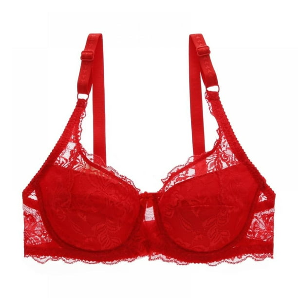 Lace Underwire Push Up Bras, Women Intimate Underwear Lingerie 3/4 B ...