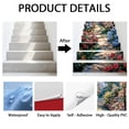 15Pcs PVC Plastic Self-Adhesive Stairs Stickers Waterproof Backsplash ...