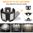 LED Garage Lights, 120W Deformable LED Shop Light - 12000LM 6500K ...