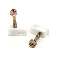 Steren RG59 Vertical Clear Vinyl Siding Clip - 100 Pack, High Impact ...