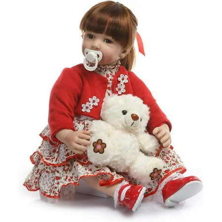 Hersh Realistic Reborn Toddler Dolls Girl Real Looking 24 Inch Lifelike ...