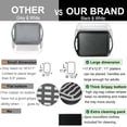 Large Rectangular Serving Trays Black & White - 2 Packs - Walmart.com