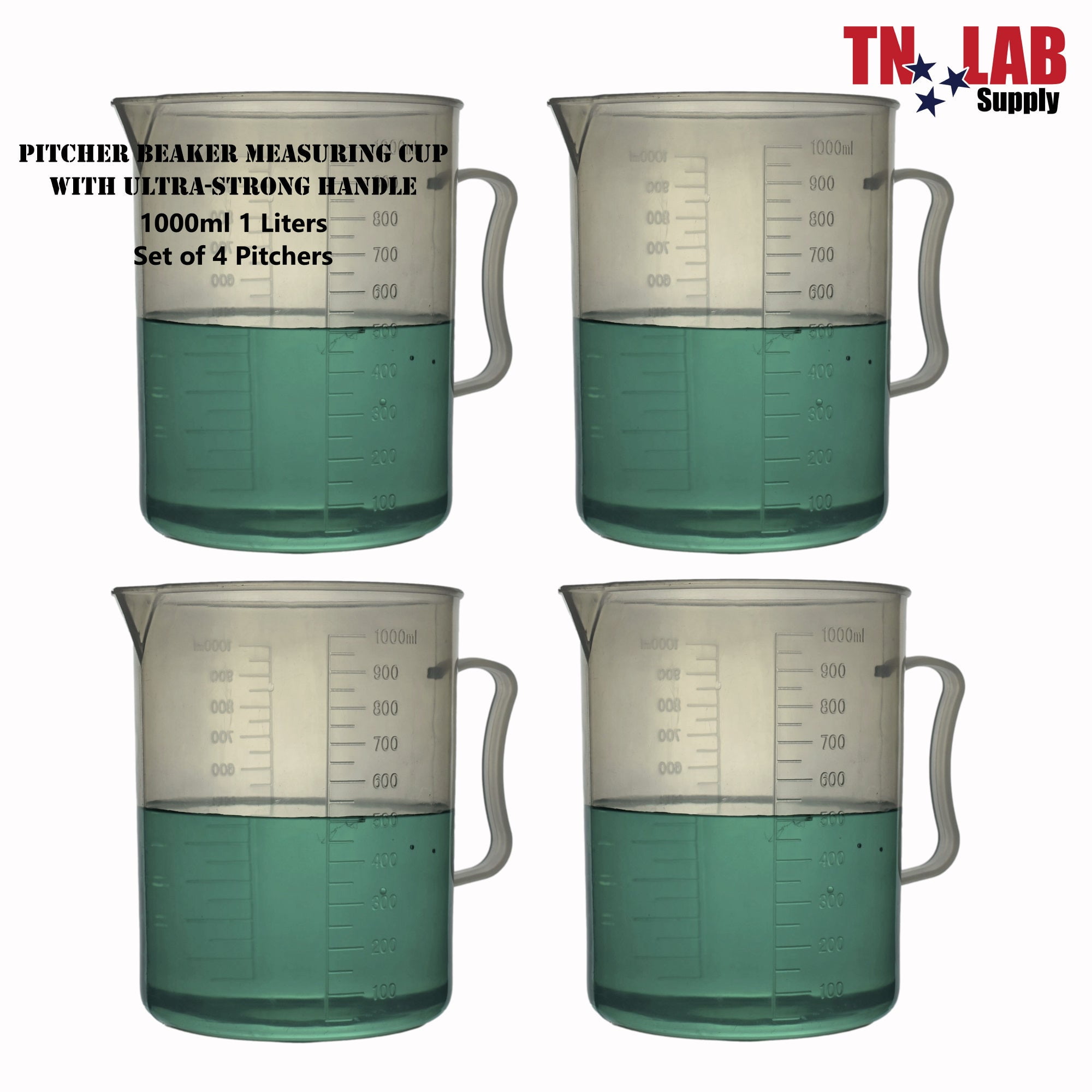 Pitcher Beaker Polypropylene Plastic Family - Walmart.com
