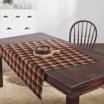 VHC Brands Annie Buffalo Check Portabella Table Topper 40x40, Kitchen ...