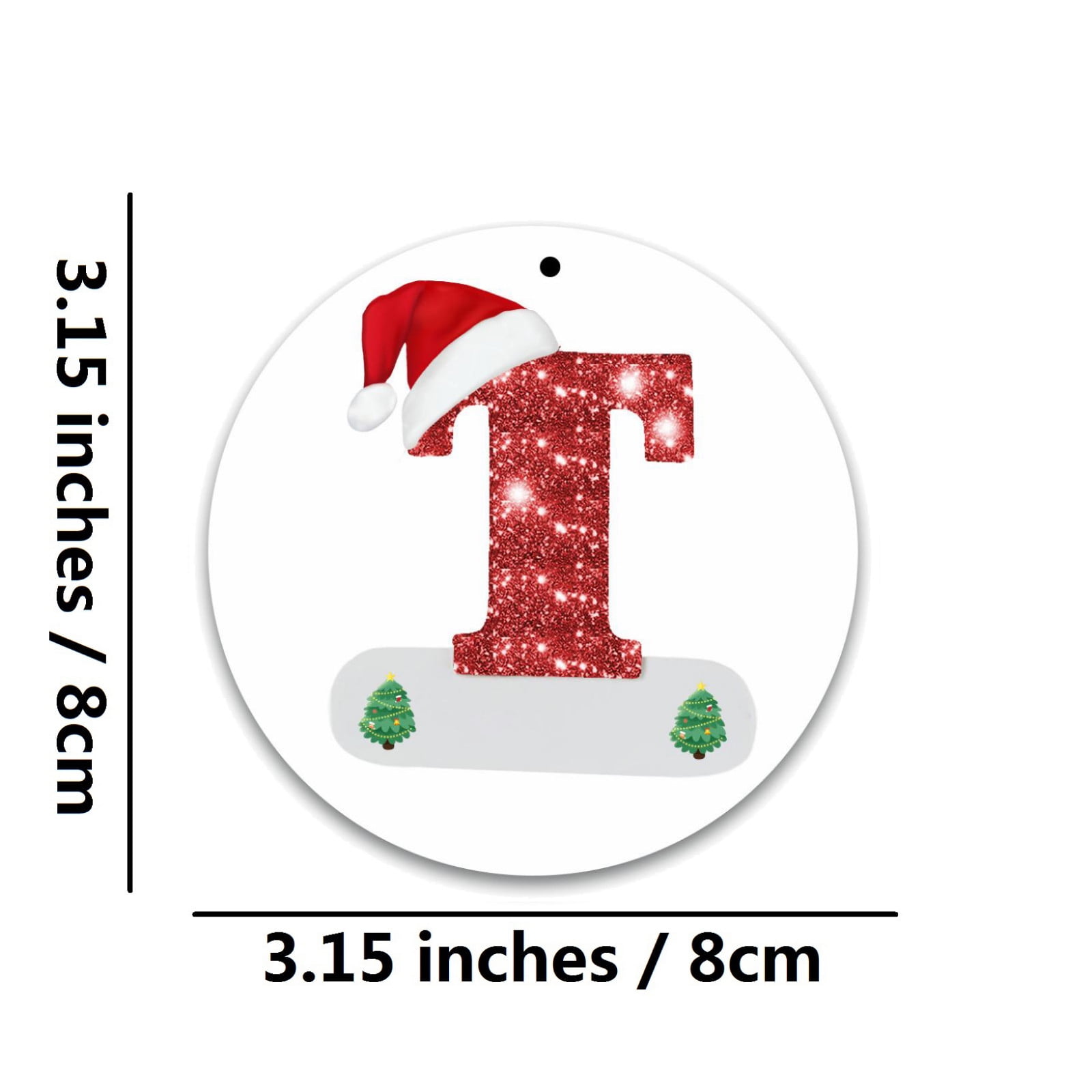 Rbaofujie Christmas Decor Christmas Alphabet Decorations Personalized For Gift Christmas Tree Hanging Ornament Diy Decorations Christmas Outdoor Decor