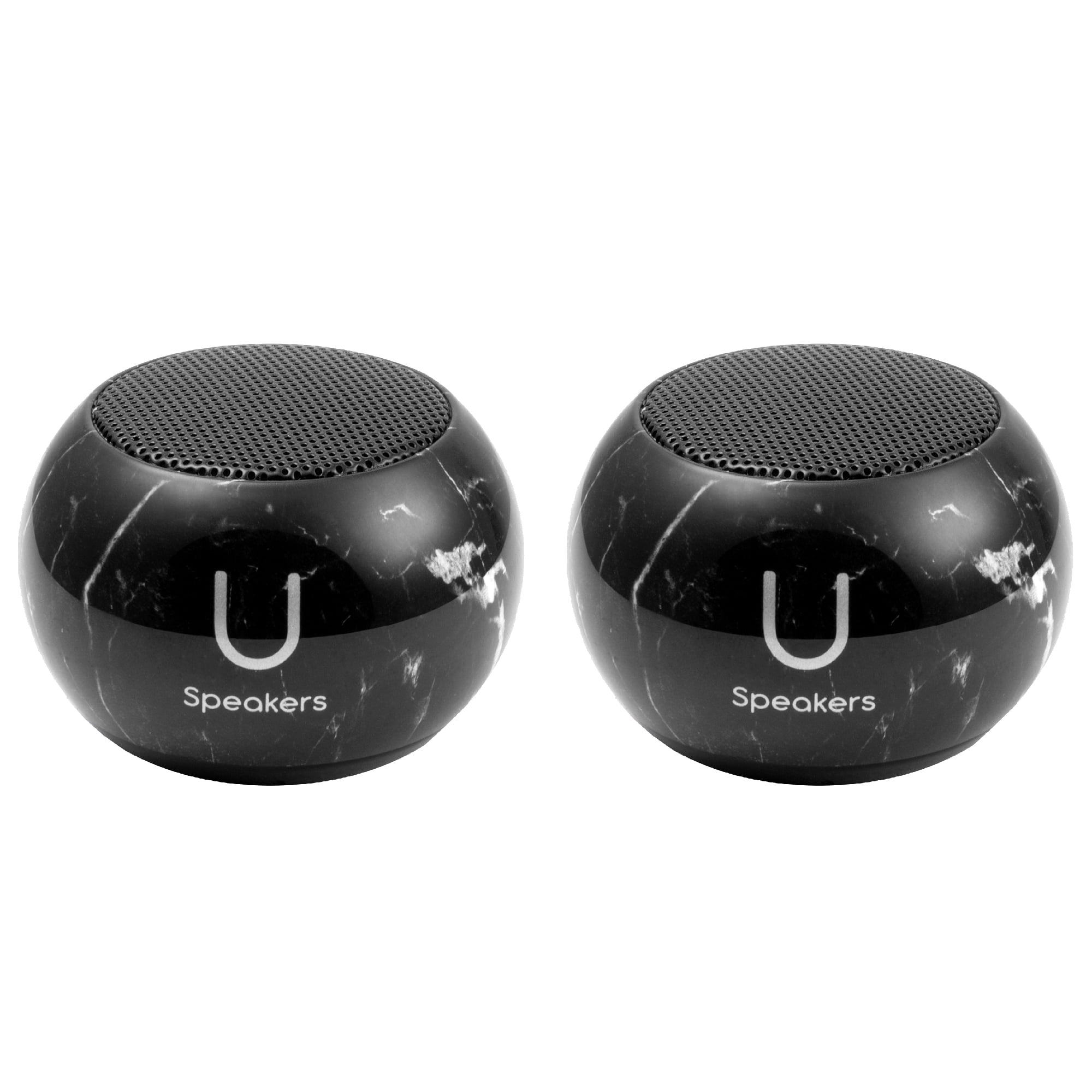 Fashionit U Speakers Mini Bluetooth Computer Speaker 2-Pack Bundle with ...