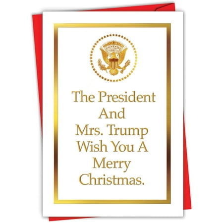 President and Mrs. Trump - Humorous Political Christmas Greeting Card ...