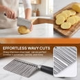 Crinkle Cutter for Vegetables, Stainless Steel Wavy Knife for French ...