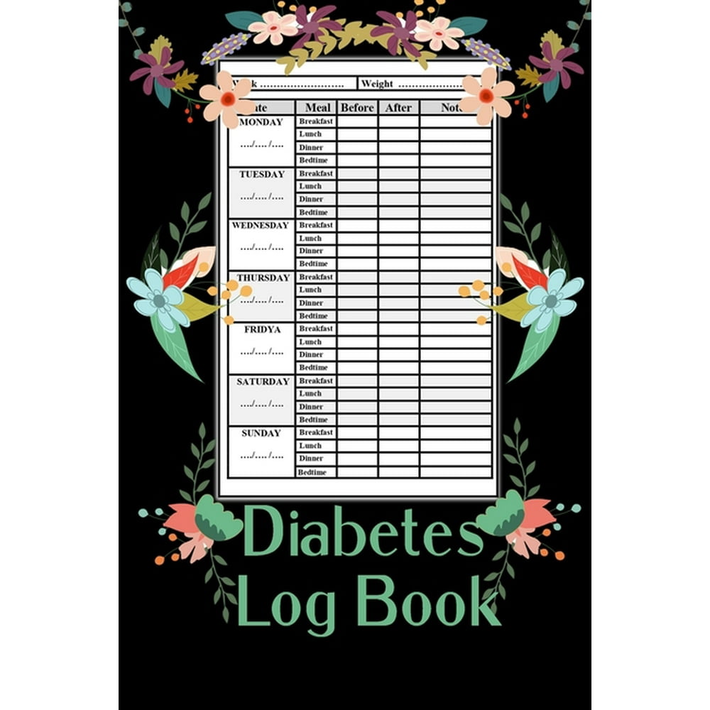 Diabetes Log Book : diabetes tracking book;ideally sized by:6x9 and 120 ...