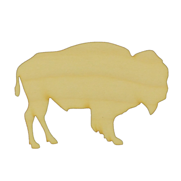 American Bison Buffalo Silhouette Wood Shape Unfinished Piece Cutout ...