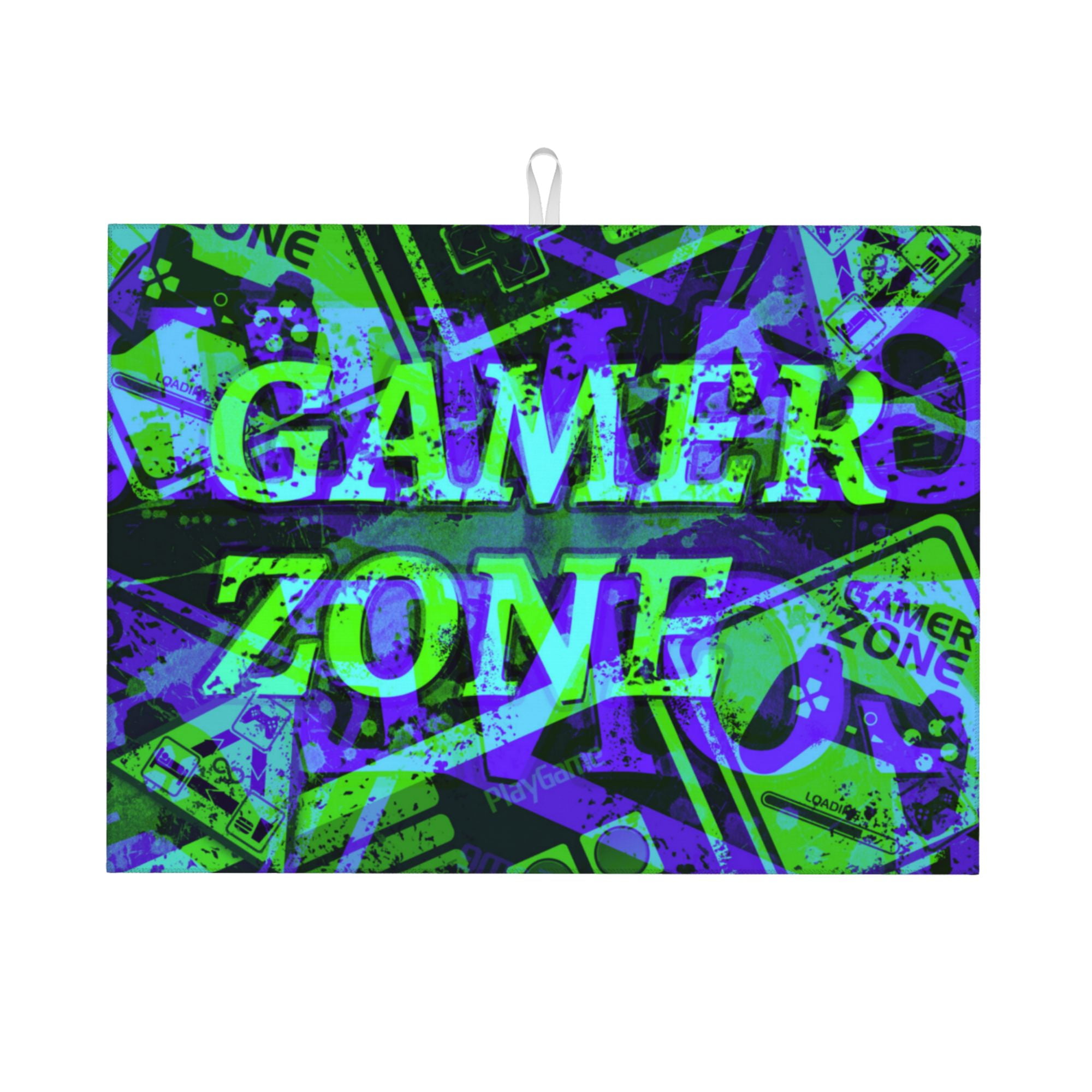 XMXY Dish Drying Mat for Kitchen Counter, Gaming Gamer Zone Absorbent ...