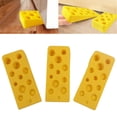 3 Pack Cheese Door Stops Door Wedge Door Stop Silicone Door Stops Heavy ...