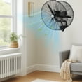 ENTU 20 Inch High Velocity Oscillating Wall Mount Fan 4 Speed ...